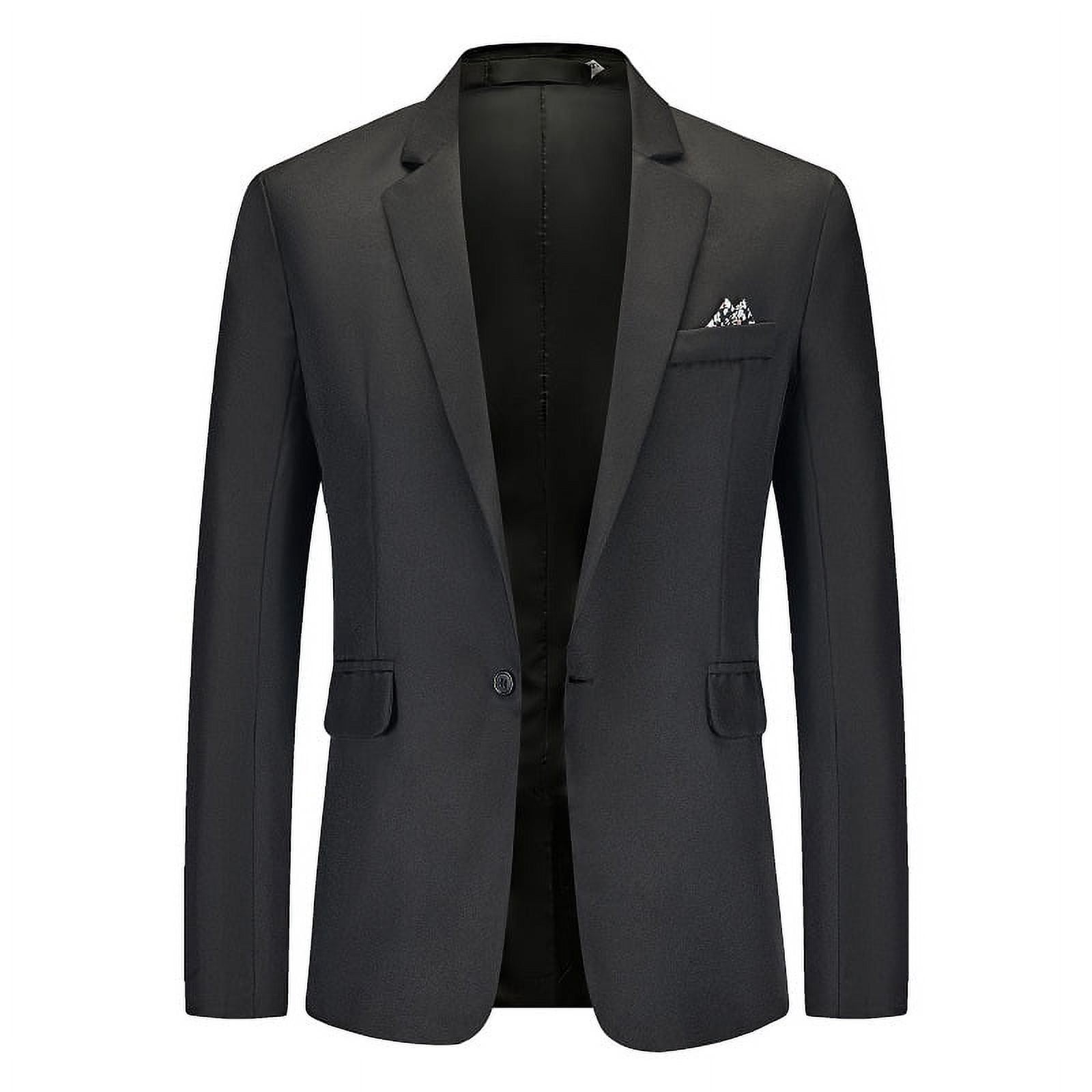 Traje de negocios holgado de un solo pecho para hombre, chaqueta de ...