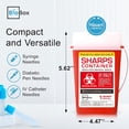 Sharps Container Small - Containers for Home Use and Labs Portable ...