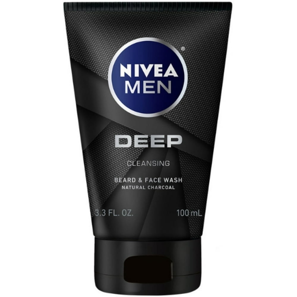 2 Pack - Nivea Men Deep Cleansing Beard And Face Wash 3.3 oz - Walmart ...