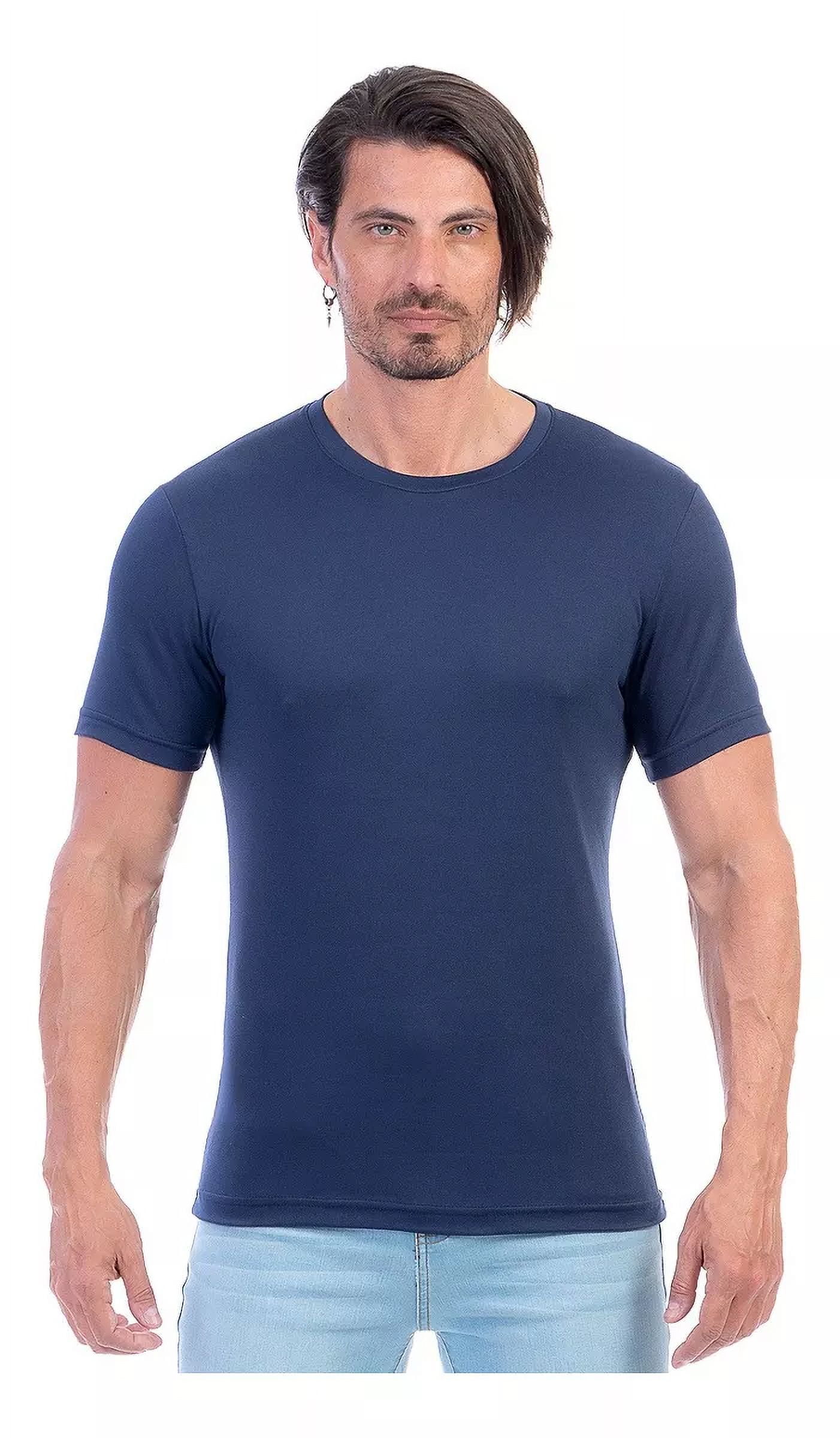Playera Manga Corta Hombre Lisa, C/redondo Slim Fit - Basic | Walmart ...