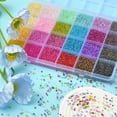 Approx 18000Pcs 24 Colors 2mm Seed Beads Loose Beads Kit with Storage ...