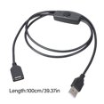 USB Extension Cable USB Extender USB2.0 Extension Cable with Switches ...