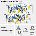 2 Panels Watercolor Lemon Blue Window Valances, Yellow Fruit Nature ...