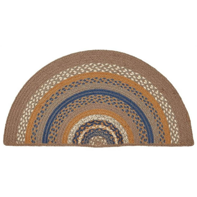 Half Circle Area Rug in Brown - Walmart.com