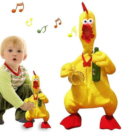 New Crazy Funny Dancing Singing Chicken Electric Musical Stuffed Plush ...