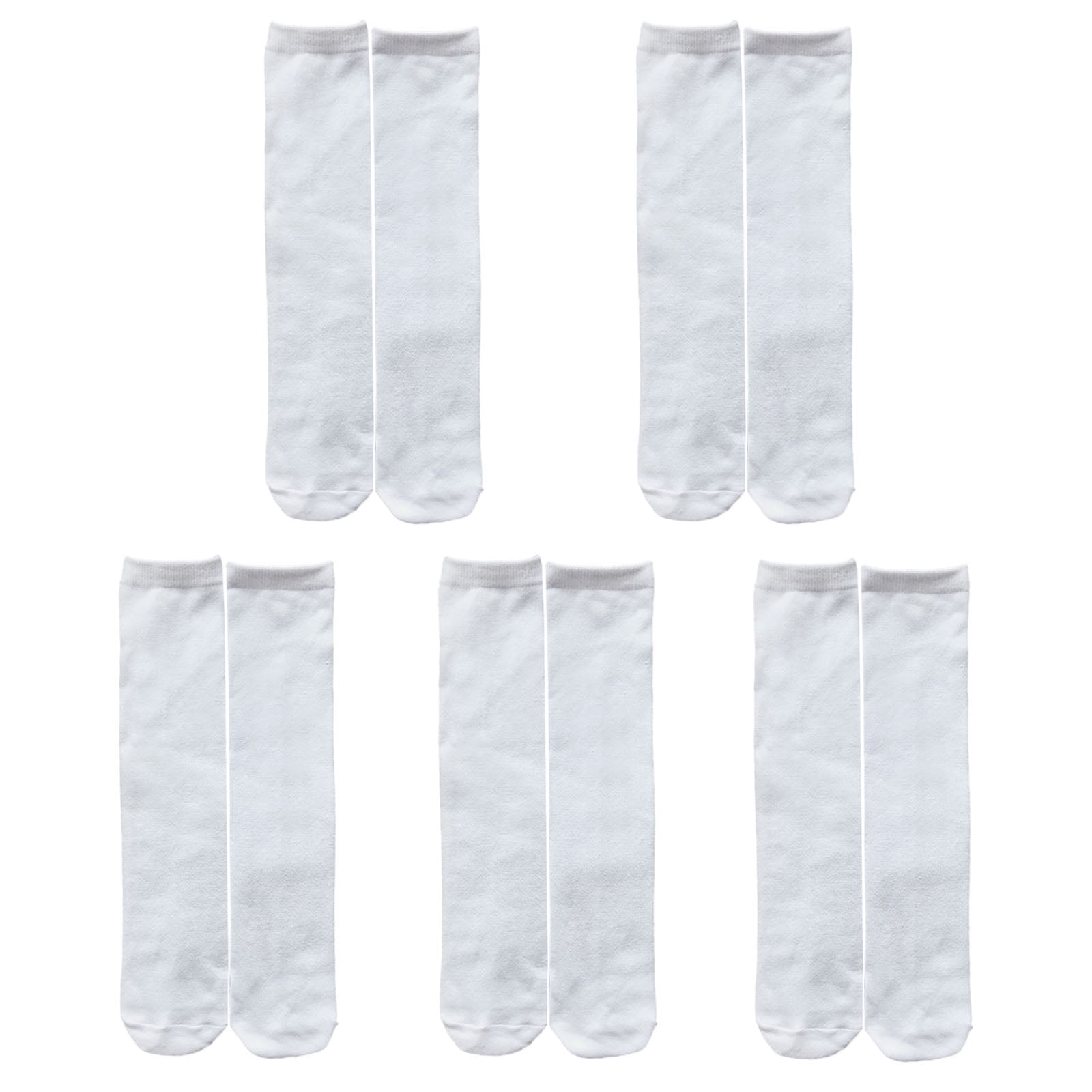 5 Pairs/set Blank Socks For Sublimation Blank Printable White ...