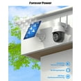 AOSU Solar Wireless Outdoor Security Camera 2K 360° Pan Tilt Night ...