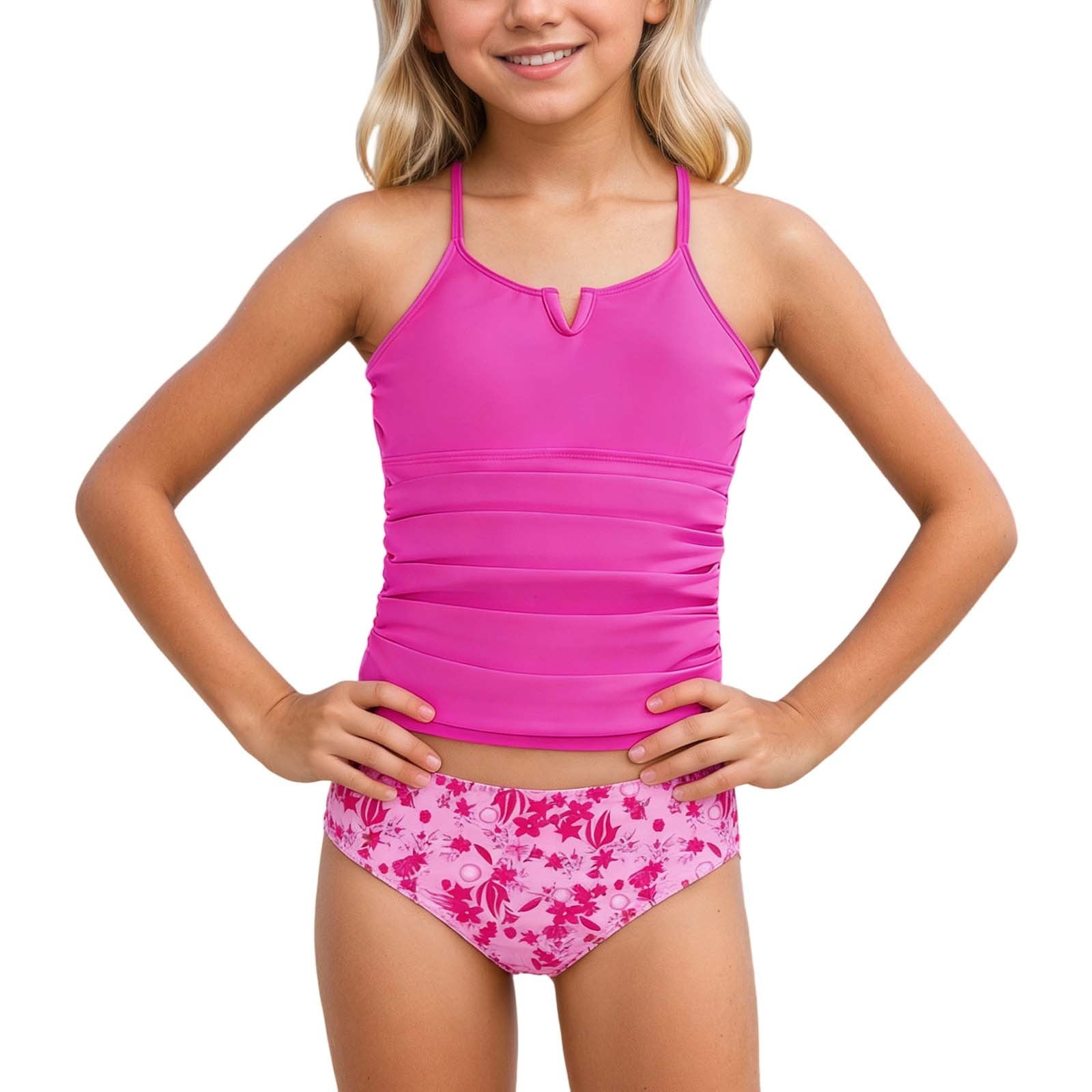 Click here for Huanglei Girls Two Piece Swimsuits For Kids Upf 50... prices