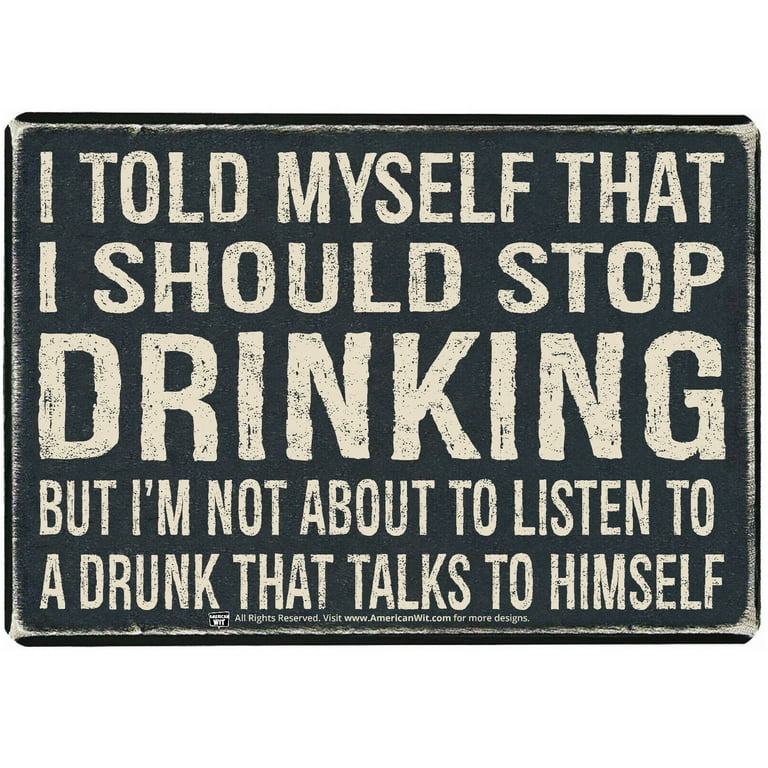 Anti Drinking Sign