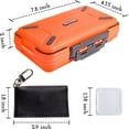 36 Slots Memory Card Case Orange with 36 Transparent Holders & 40 ...
