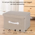 Loopsun Organization And Storage Foldable Storage Bins Linen Fabric