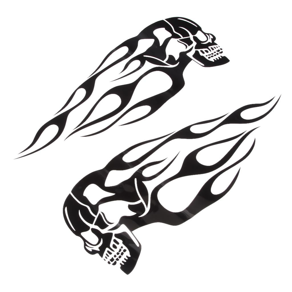 Black Flame Decals
