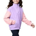 BOBOGOJP Girls' Hoodies Sweatshirts Half Zipper Pullover Crop Tops for ...