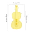 BiFandian Violin Shaped Silicone Pencil Case, Large Capacity Stationery ...
