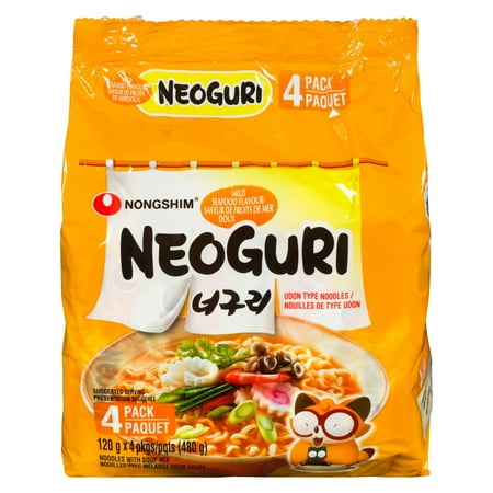 Nongshim Neoguri Mild Seafood Family Pack Noodle Soup, 480g , Family ...