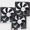 ViprTech 120mm Cooling Fans, 3-Pack, for PC Cases, CPU Coolers ...