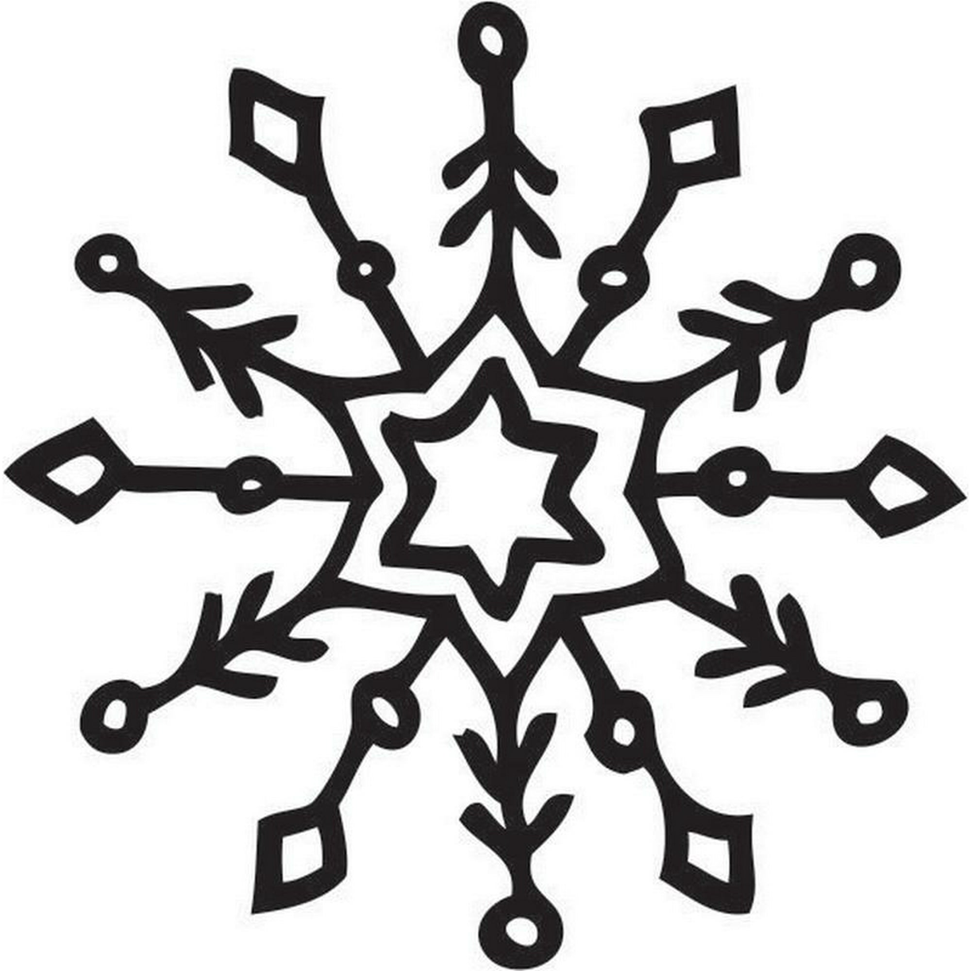 Click here for Printtoo Scrap-Booking Snowflake Design Round Brow... prices