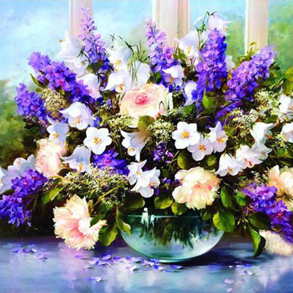 Click here for Amdohai Diy 5d Diamond Painting Lavender Bunch Flo... prices
