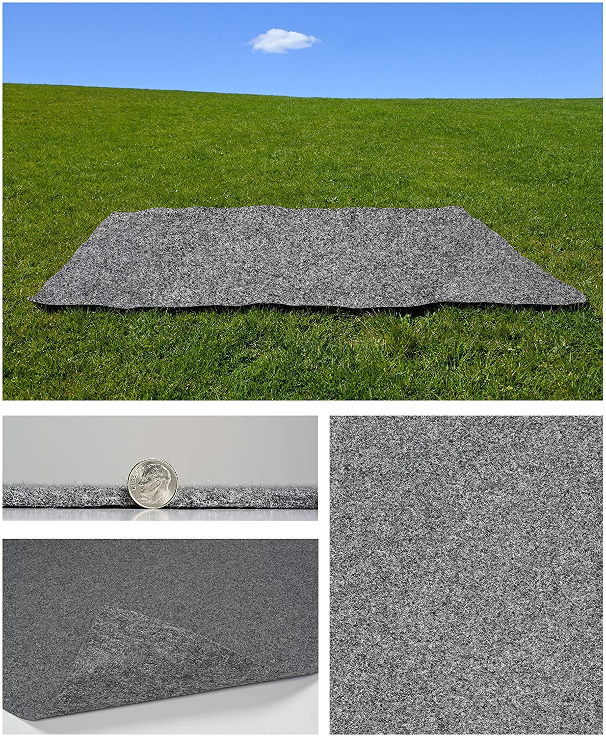 3'x12' Soft Durable Lightweight and Flexible Outdoor Area Rugs Perfect ...