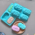 4-Hole Olive Tree Shaped Silicone Molds for Handmade Soap and Scented ...