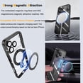 Dteck Magnetic Case with Tempered Glass Screen Protector for iPhone 17 ...