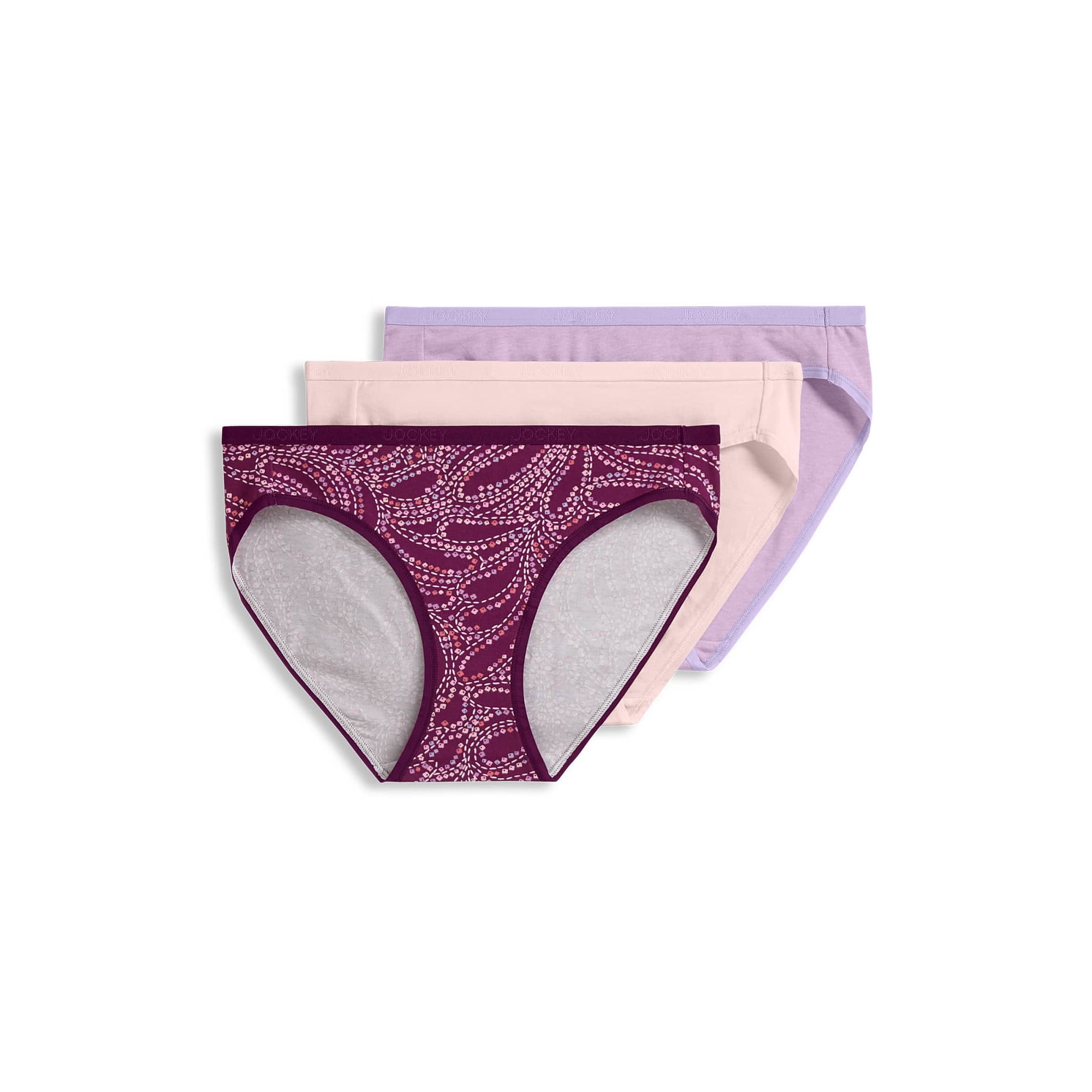 Click here for Jockey Organic Cotton Stretch Logo Bikini - 3 Pack prices