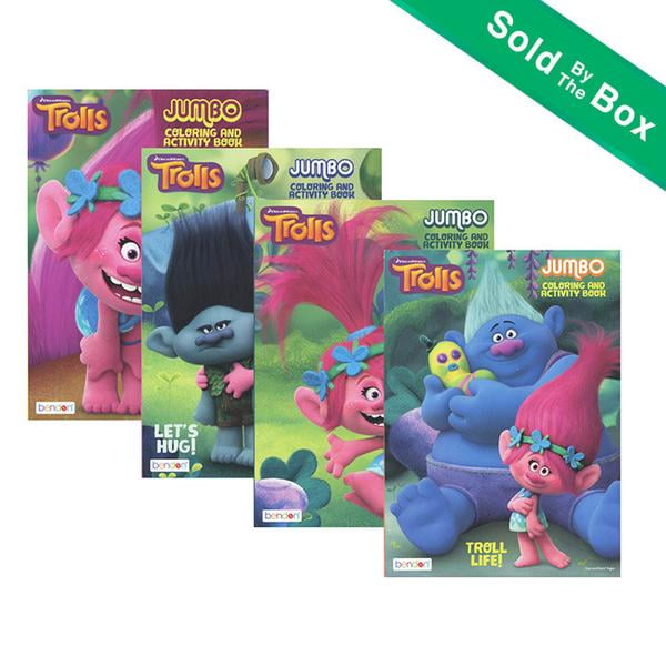 TROLLS Jumbo Libro para colorear y actividades Bangkit 12065-72 ...