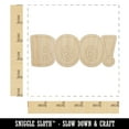 Boo with Eyes Halloween Fun Text Wood Shape Unfinished Piece Cutout ...