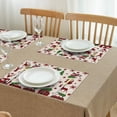 Christmas Placemats Set Of 4, 12x18 Inch, Heat Resistant & Washable ...