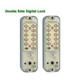 Double Keypad Digital Lock Keyless Code Password Waterproof Iron Garden ...