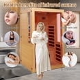 TAKOYI 2-3 Person Standard Indoor Canadian Hemlock Wood Infrared Sauna ...