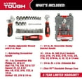 Hyper Tough Stubby Tool Set 38-Piece in Click Fit Case for Automotive ...