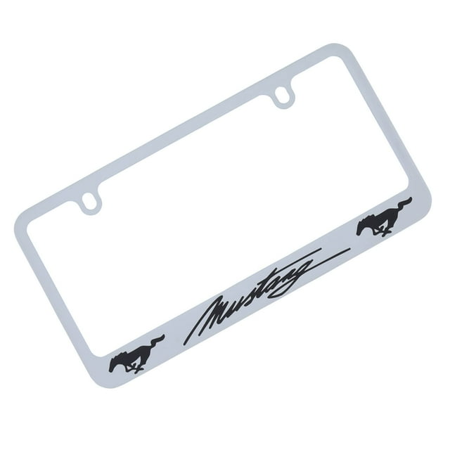 Ford Mustang Logo License Plate Frame (Chrome) - Walmart.com