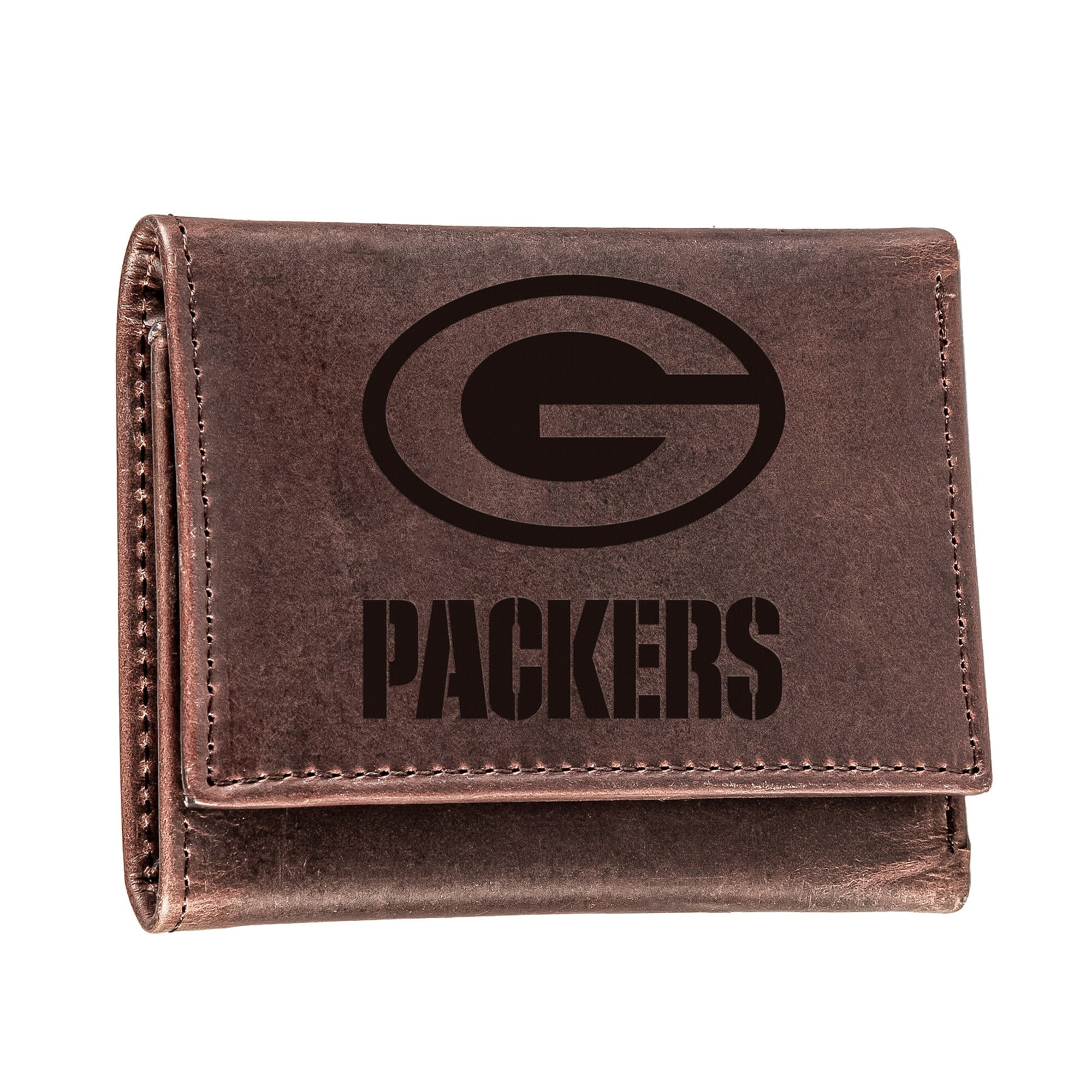 Green Bay Packers Leather Team Tri-Fold Wallet - Walmart.com