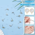 12Pcs 2 Style Flat Round Teardrop Brass Cubic Zirconia Stud Earring ...