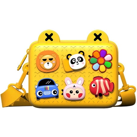 Kids Crossbody Bag Girls Camera Purse DIY Cartoon Deco Shoulder Bag EVA ...