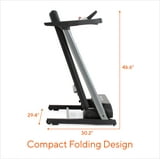 ProForm Cadence Compact 300 Folding Treadmill, Compatible with iFIT ...