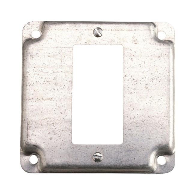 Steel City 3818929 Square Steel 1 Gang Outlet Box Cover for 1 GFCI ...