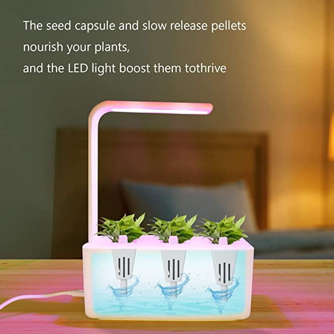 Buy COLMO Indoor Herb Garden Kit with LED Spectrum Hydroponics Growing ...