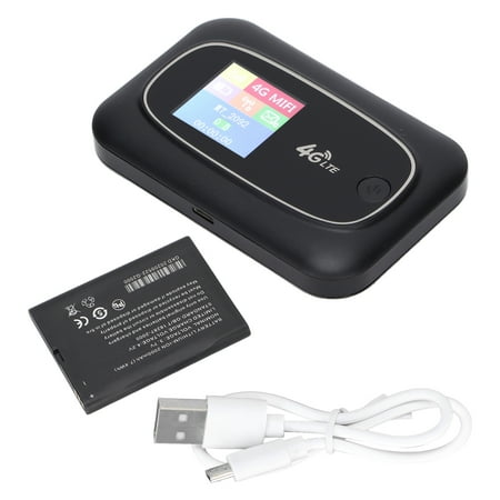 4G LTE Mobile Hotspot, Travel Router Mini Portable LED Display Screen ...