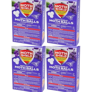 TIAB INC Moth Shield Lavender Scented Clothes Moth Balls 4Oz ...