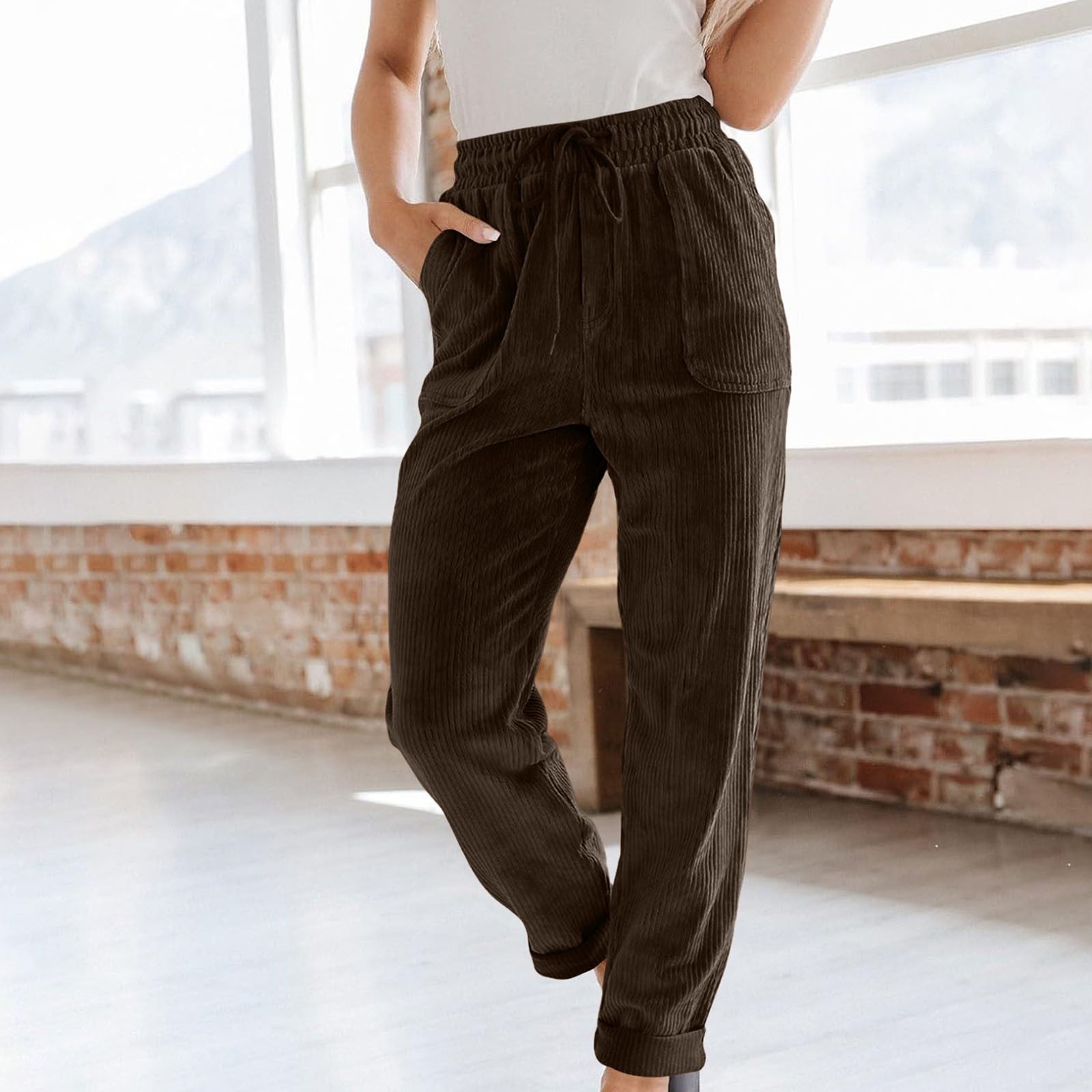 Click here for Weiqiqre Womens Palazzo Pants Casual Drawstring El... prices