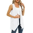 Uvplove Women's Summer Sleeveless Soft Knit Cardigan with Pockets High ...