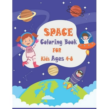 Space Coloring Book : Space, Stars, Astronaunts, Planets coloring book ...