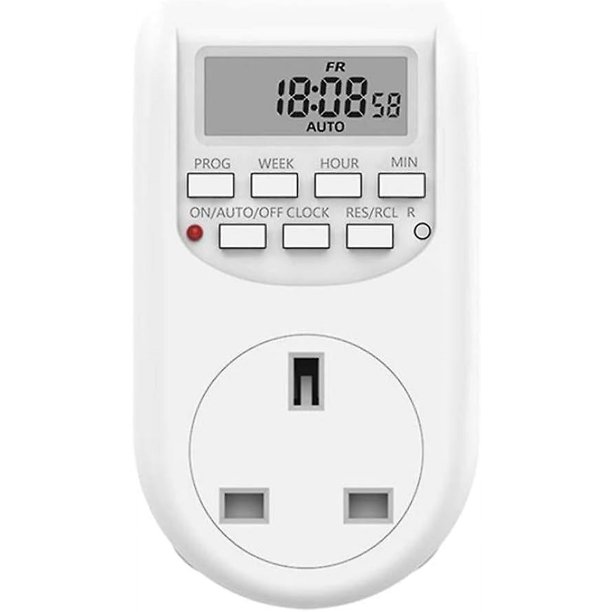 Timer Socket: Programmable UK standard socket with countdown and repeat ...