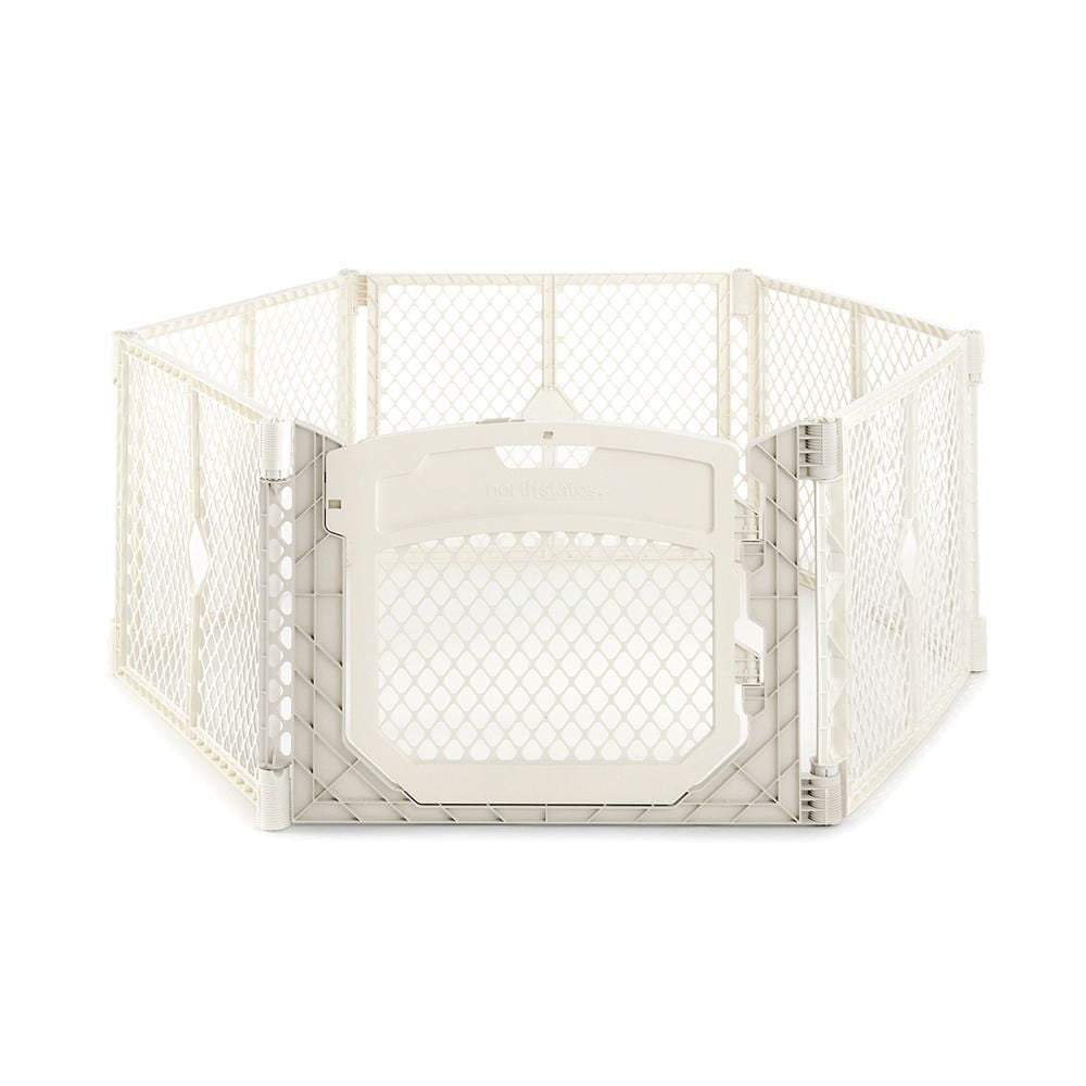 North States 6-Panel Plastic Superyard Ultimate Baby or Pet Playard ...