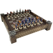 Medieval Skeleton Slayer Gothic Fantasy Skull Chess Set with Unique ...