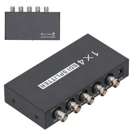 SDI Extender Adapter, 2 SDI Signals Built-in Cable Equilizer 1x4 SDI ...