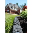 Rubberific Landscape Edging, 4' Gray Cobblestone Rubber Flower Garden Edging Border (4 Pack ...