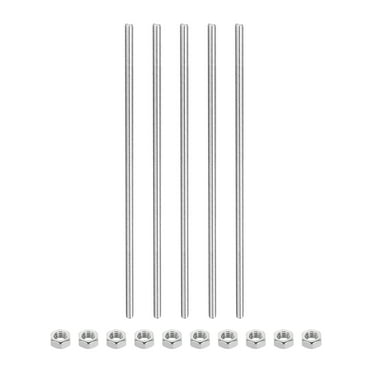 Uxcell M6 x 200mm 304 Stainless Steel Fully Threaded Rod Right Hand ...